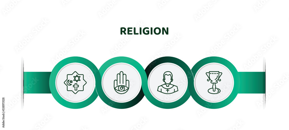 editable thin line icons with infographic template. infographic for ...