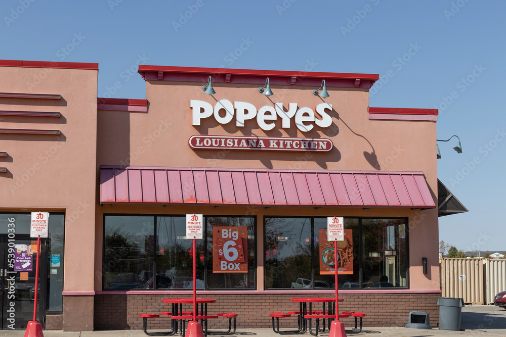 Popeyes Louisiana Kitchen Fast Food Restaurant. Popeyes is known for ...