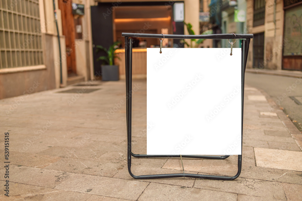 Blank billboard sign mockup in the urban environment, empty space to ...