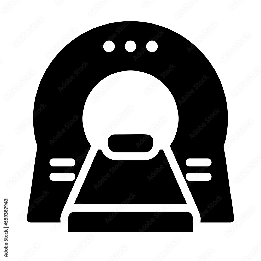 glyph, silhouette, fill, ct scanner,mri scanner,cat scanner,mri ...