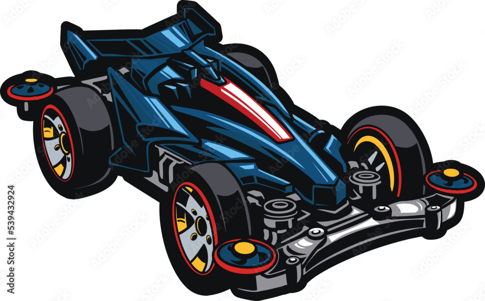 Tamiya mini 4wd Fast Stock Vector | Adobe Stock