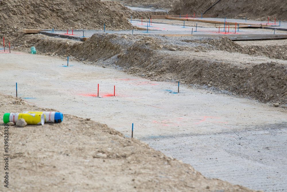 On site: Working at the basement - installation of underground ...