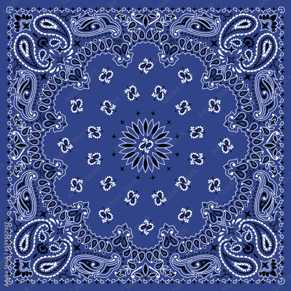 Bandana Pattern Seamless pattern based on ornament paisley Bandana ...