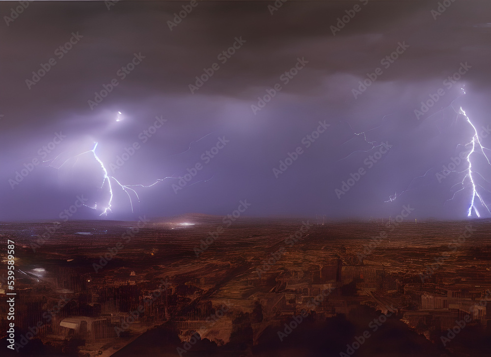 Sky Light Cloud Weather Landscape Power Thunderstorm Bolt Clouds Rain ...