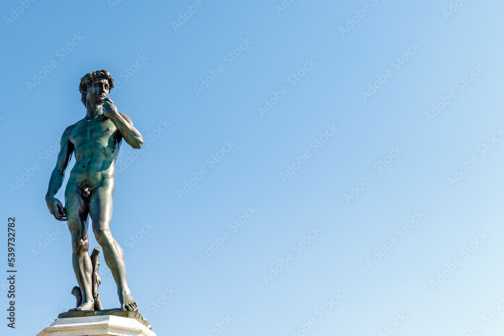 Bronze Replica of Michelangelo's David at Michelangelo square in ...