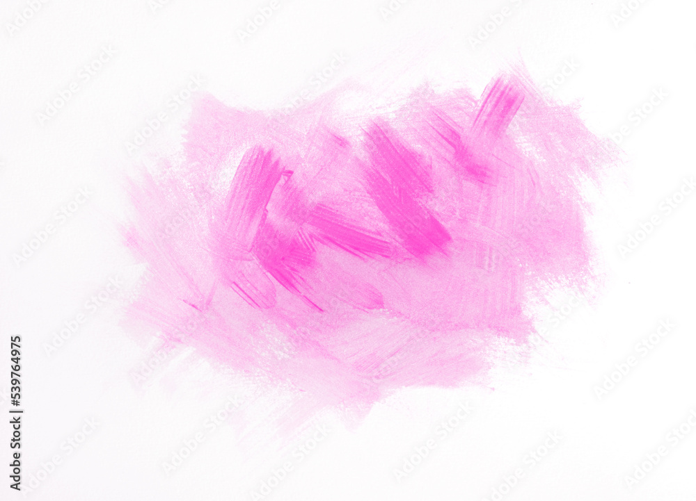 Abstract Painted Layout. Light Pink Paint Stain on a White Background ...