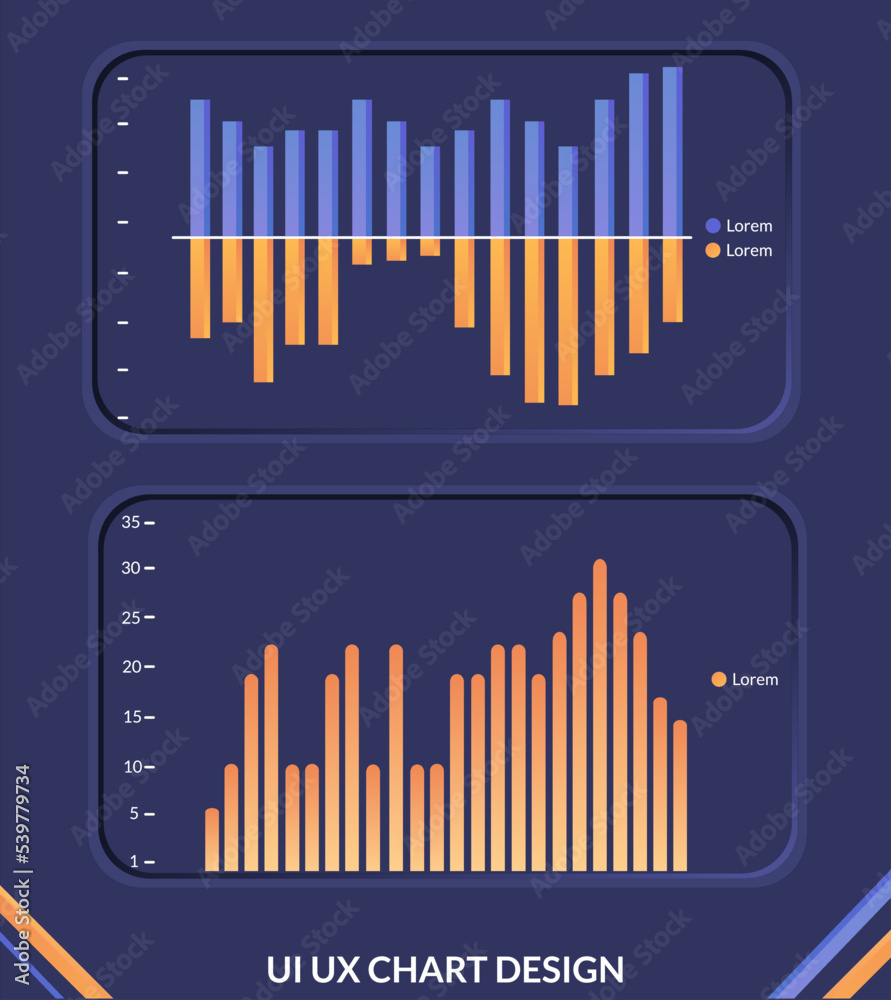 Dashboard Interface. Modern presentation with data charts and HUD ...