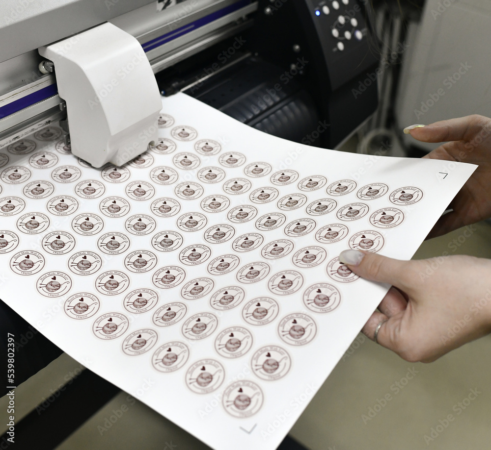 plotter cutting stickers typography polygraphy machine black labels ...