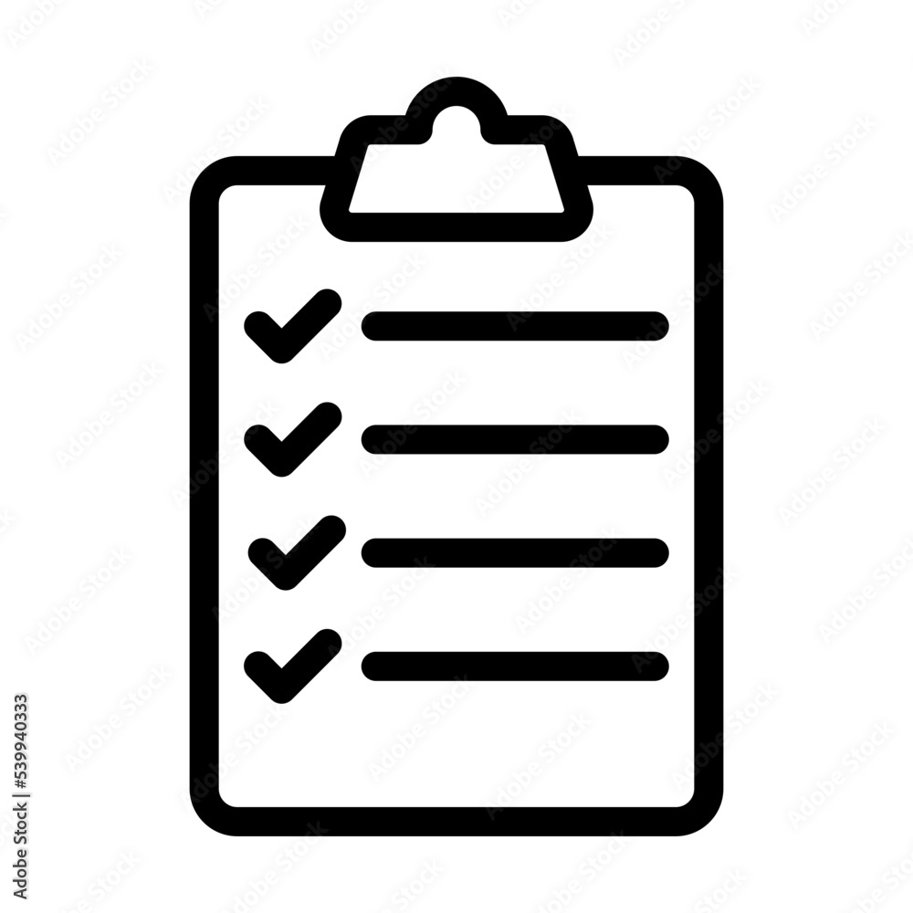 checklist icon Stock Vector | Adobe Stock