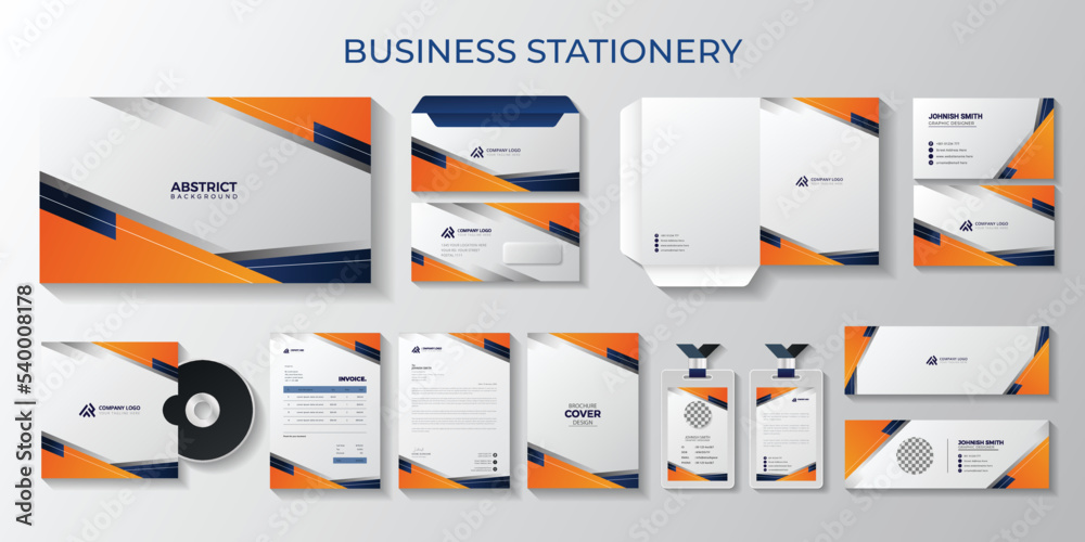 professional business stationery and identity, branding, Presentation ...