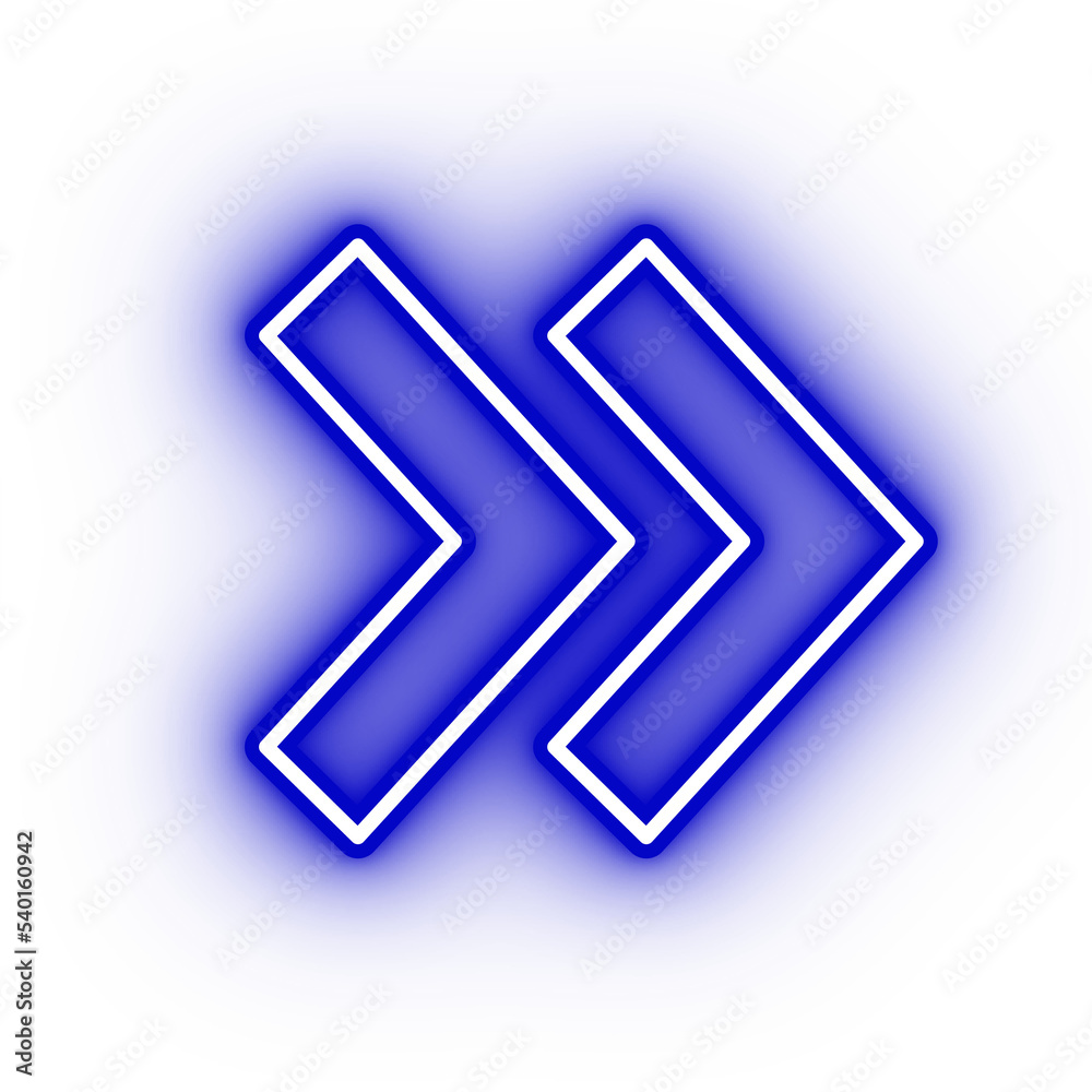 Neon navy arrow icon, arrow icon on transparent background Stock ...