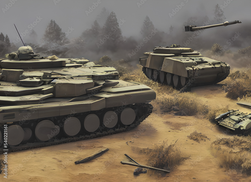 Stock-Illustration „Vehicle Camouflage Armor Turret Forces War Museum ...