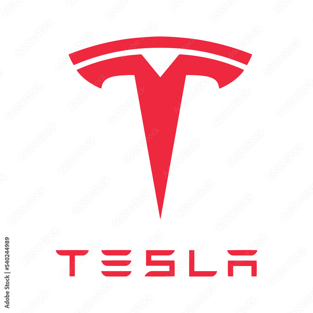 Vector silhouettes of Tesla brand cars, repair Stock Vector | Adobe Stock