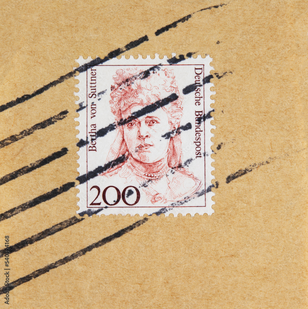 Photo Stock briefmarke stamp vintage retro alt old 200 Bertha von ...