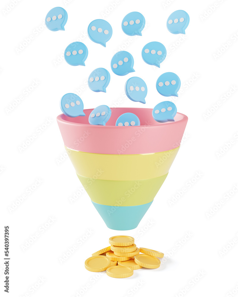 Conversation agreement brings money. Messages fall into the sales ...