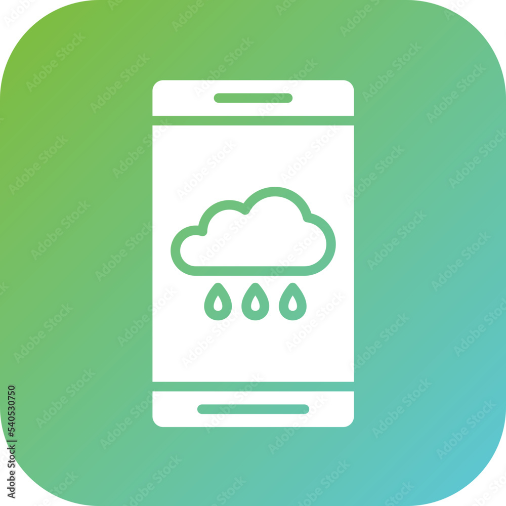 Weather App Icon Style Stock Vector | Adobe Stock