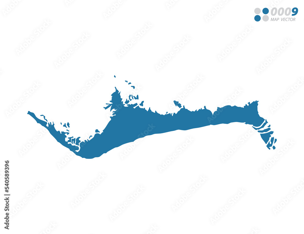 Vector blue of map Grand Bahama. Stock Vector | Adobe Stock
