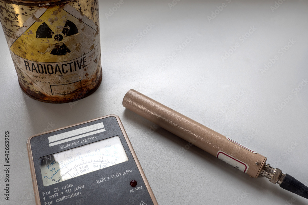 Radiation measurement with radiation survey meter Stock Photo | Adobe Stock
