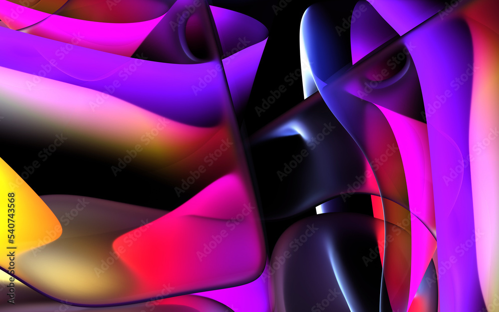 3d render of abstract art 3d background with part of surreal cubical ...
