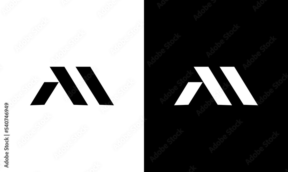 letter m abstract logo design Stock Vector | Adobe Stock