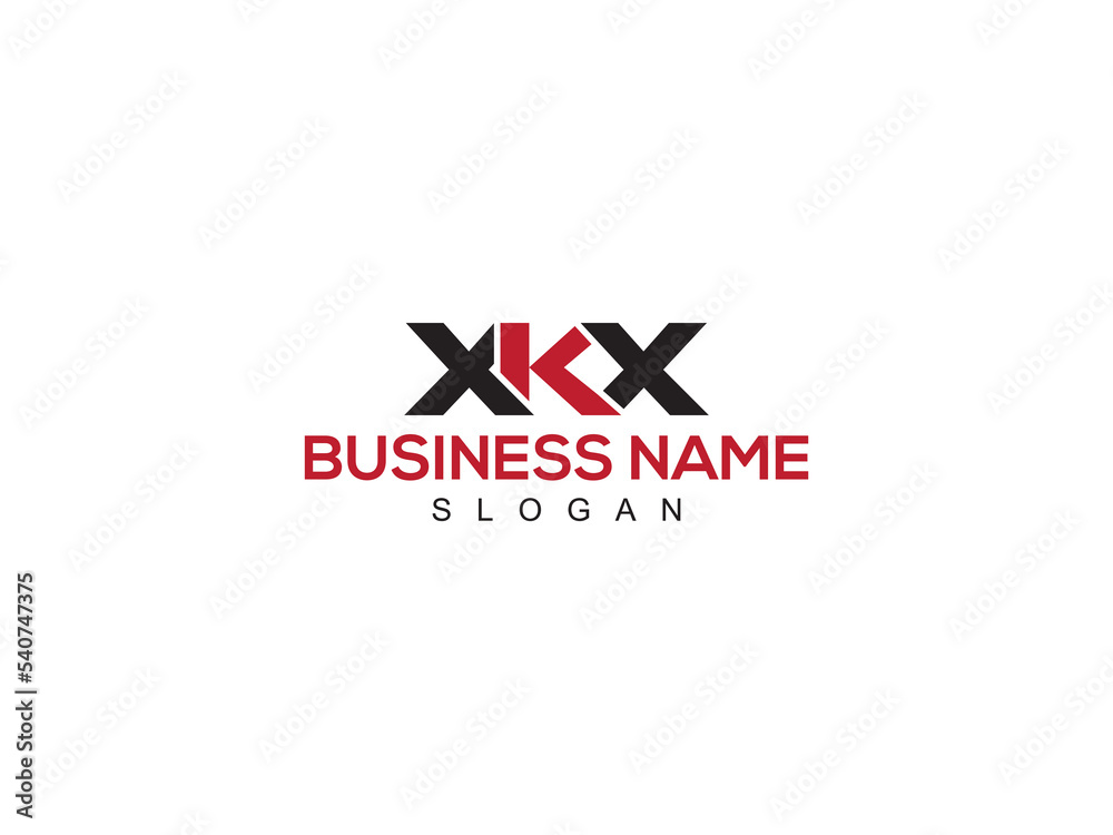 Capital Three Letter XKX Logo Icon, Unique XK xkx Colorful Logo Design ...