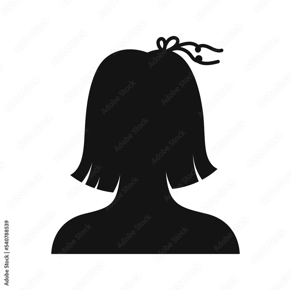 เวกเตอร์ Stock Female avatar profile isolated social media user ...