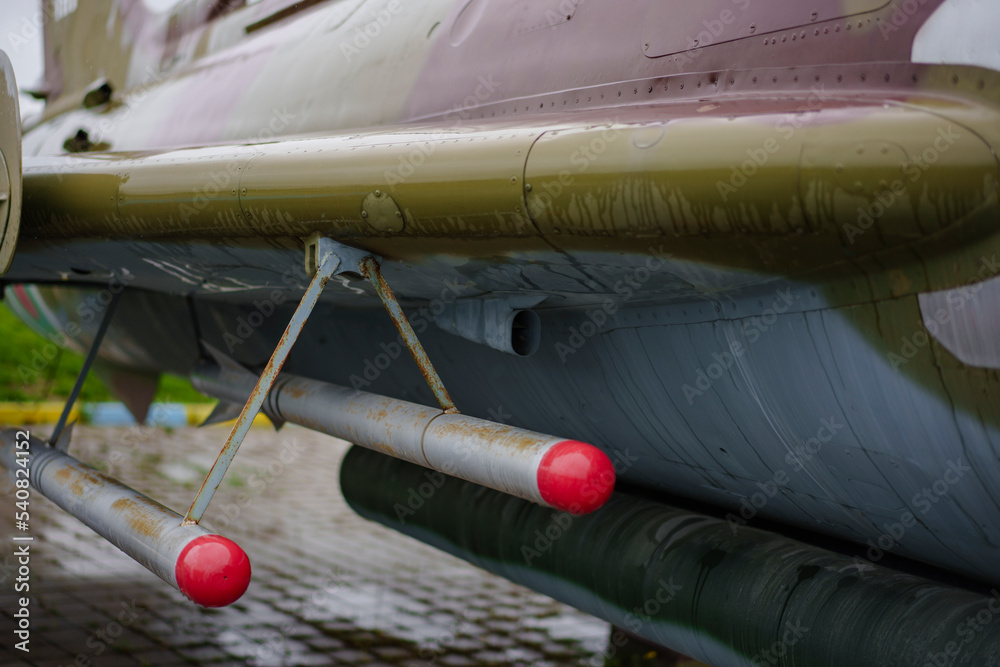 Fake rockets on an fighter jet plane Stock Photo | Adobe Stock