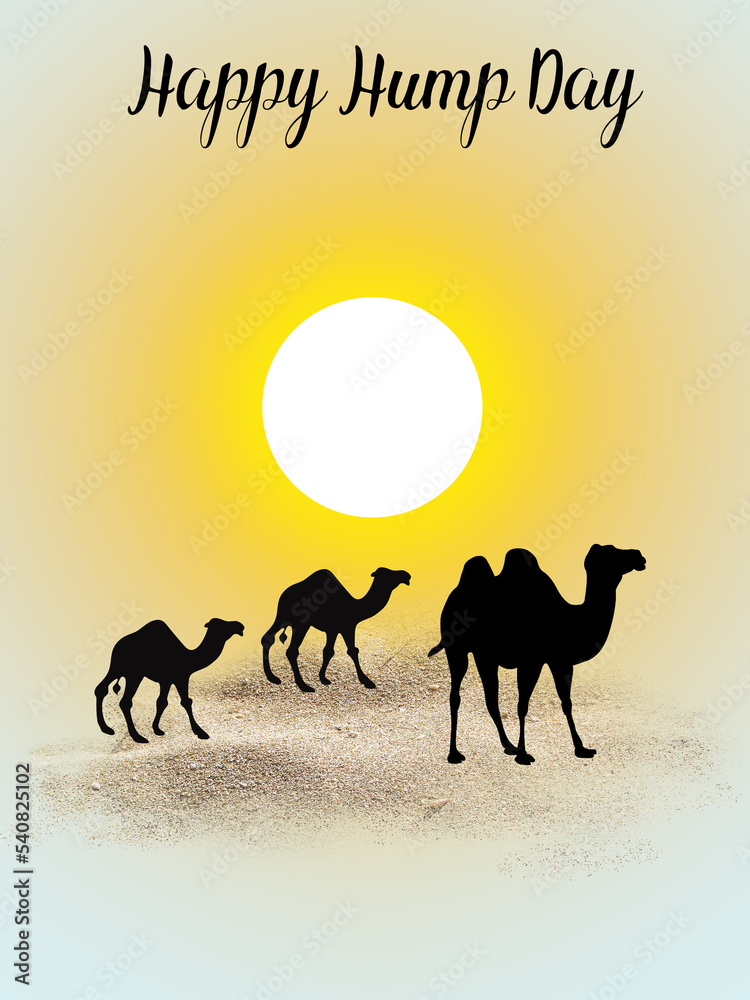 Happy Hump Day - Happy Wednesday - illustration . Stock Illustration | Adobe Stock