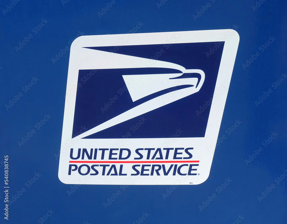 Stock-Foto „Close up of the United States Postal Service (USPS) "sonic ...
