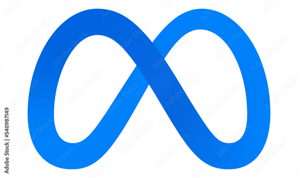 Meta Icon New Facebook Logo. Social technology platform. Vector ...