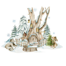 Rabbit Animal Christmas Art Free Stock Photo - Public Domain Pictures