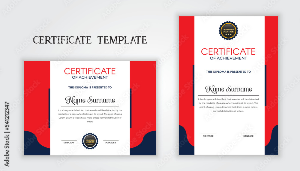 Certificate of achievement template. Certificate of appreciation, award ...
