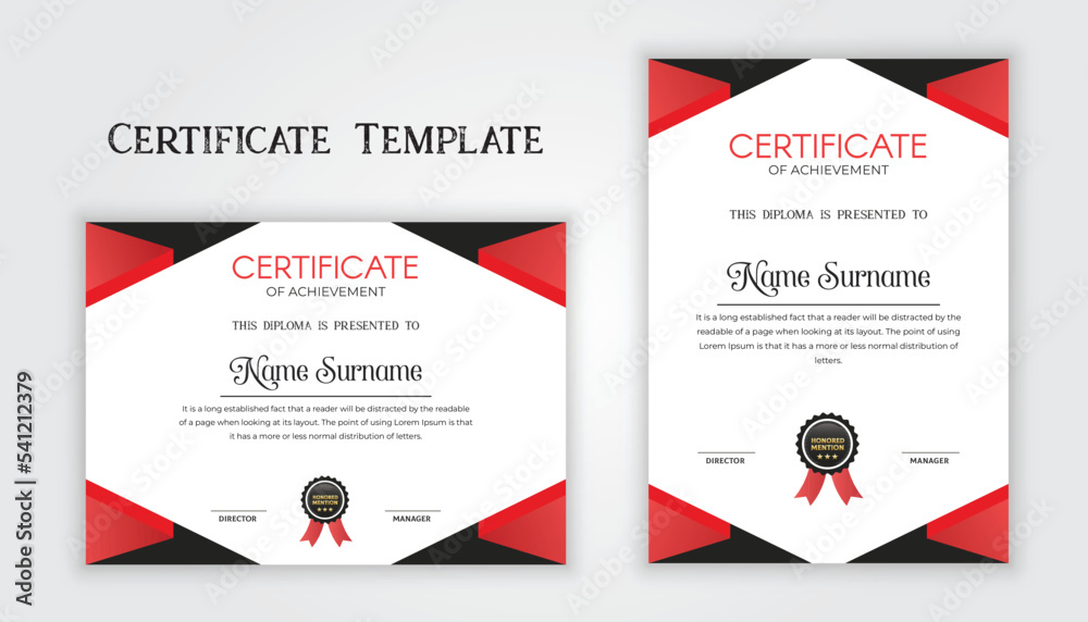Certificate of achievement template. Certificate of appreciation, award ...