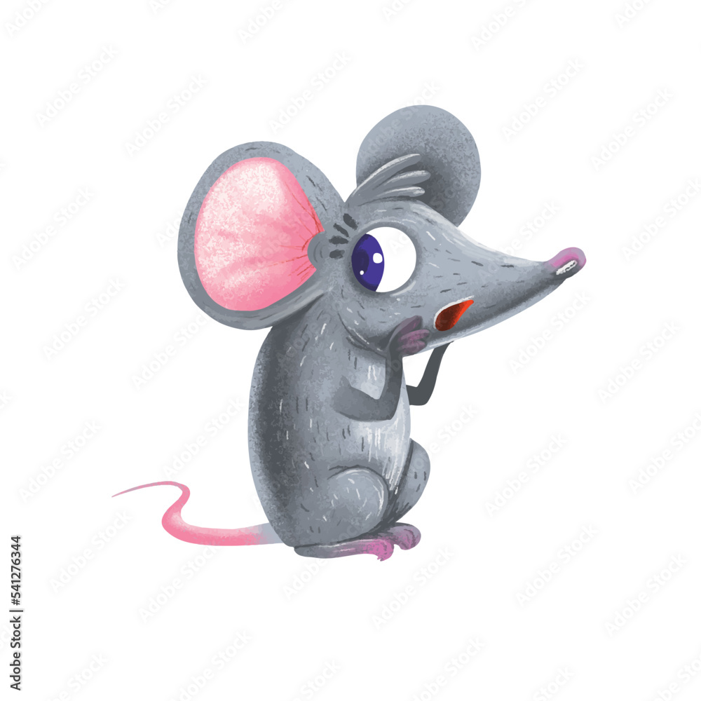 Cute mouse cartoon, vector cartoon illustration, cartoon clipart Stock ...