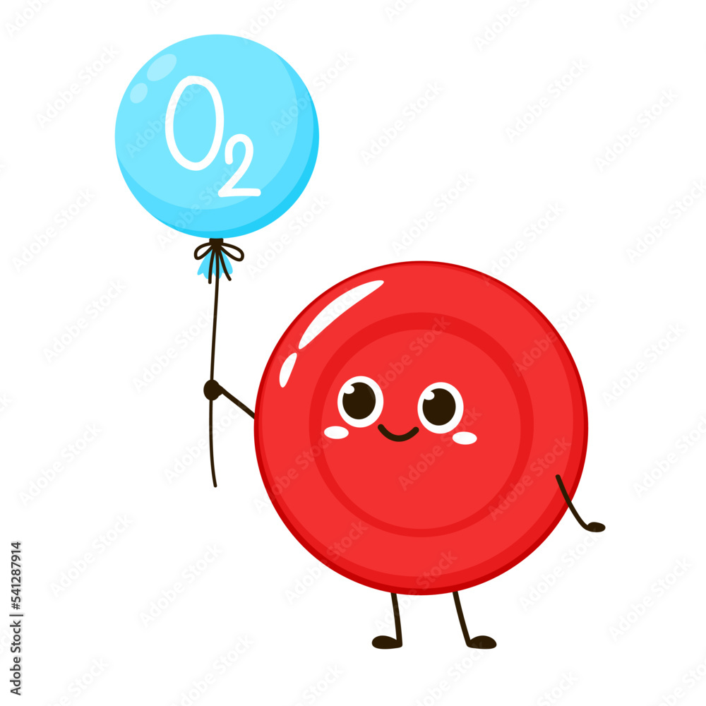 Red blood cell character design. Red blood cell vector. free space for ...