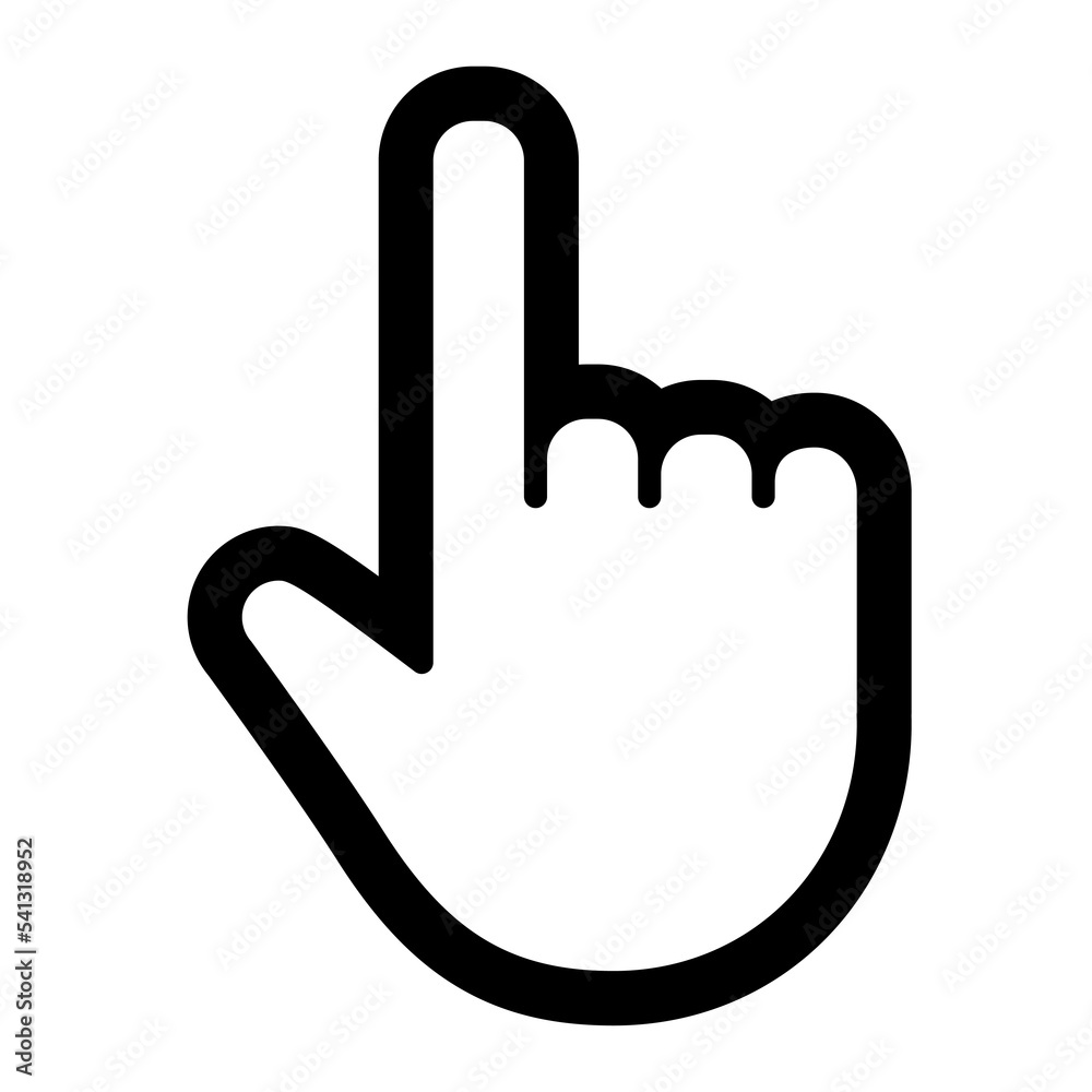Ilustração Hand clicking icon. Isolated finger click. PNG pictogram on ... Ilustração Hand clicking icon. Isolated finger click. PNG pictogram on ...