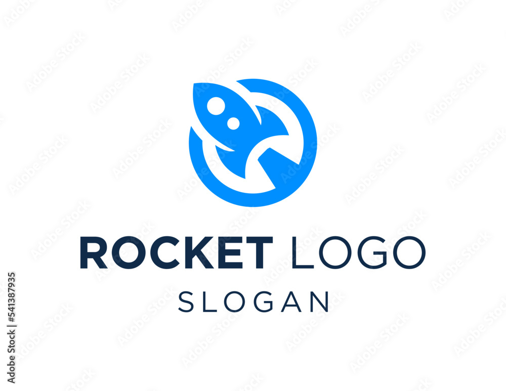 Logo about Rocket on a white background. created using the CorelDraw ...
