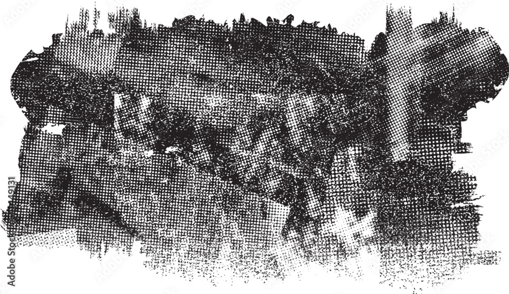 Grunge Paint stripe . Vector brush Stroke . Distressed banner . Black ...