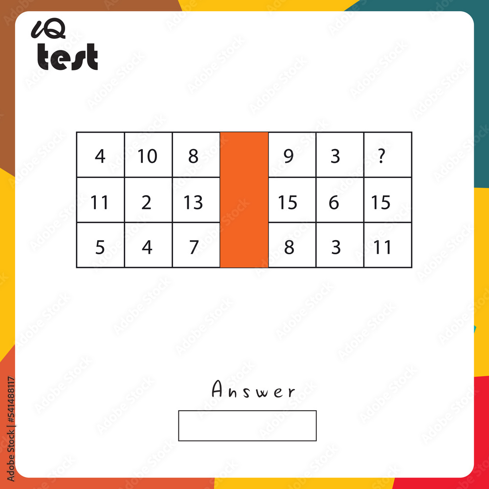 Practice Questions Worksheet for Education and IQ Test. task for the ...