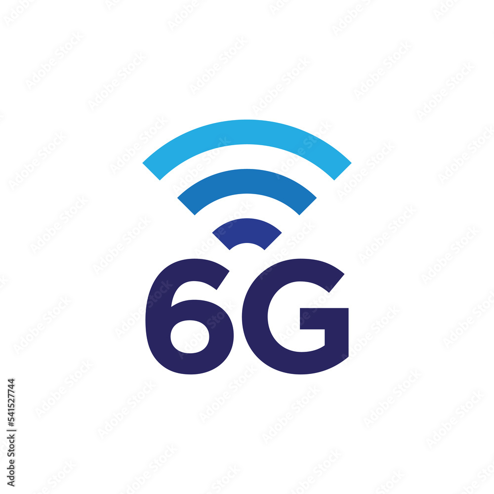 6G network logo icon vector. Stock Vector | Adobe Stock