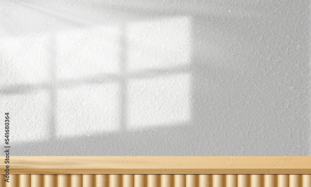 Wood table mockup, with shadow overlay. template mock up for display of ...