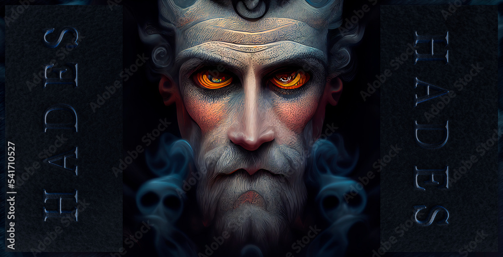 Stock-Illustration „Hades God. Greek mythology. God of the underworld ...