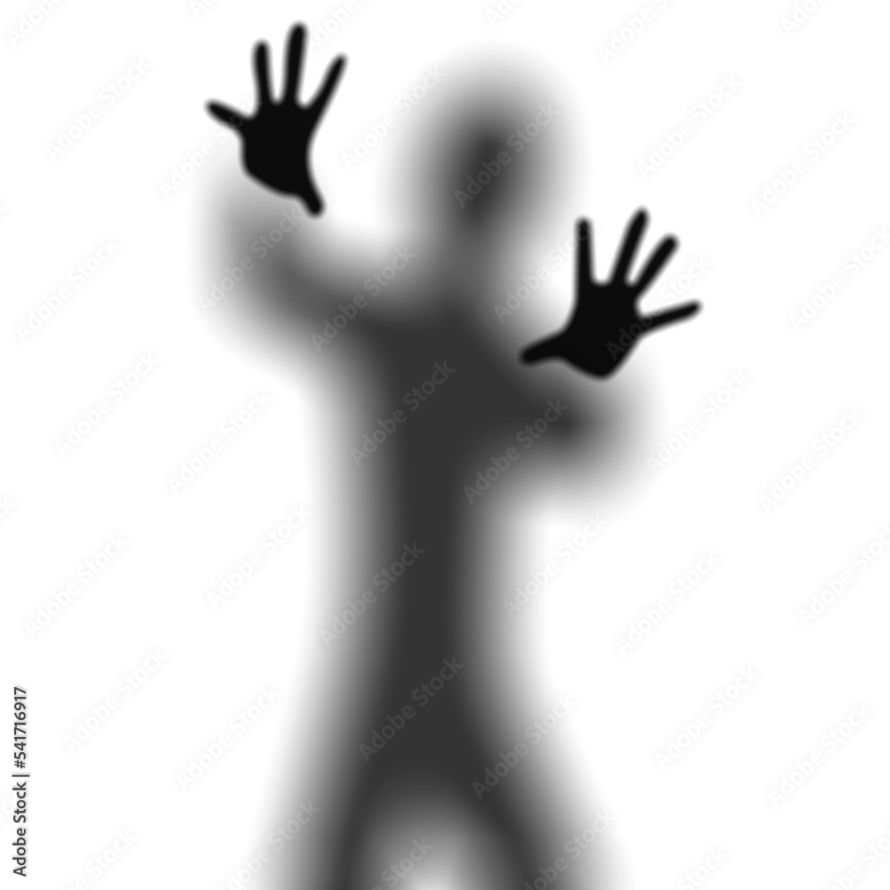 ghost shadow on transparent background Stock Illustration | Adobe Stock