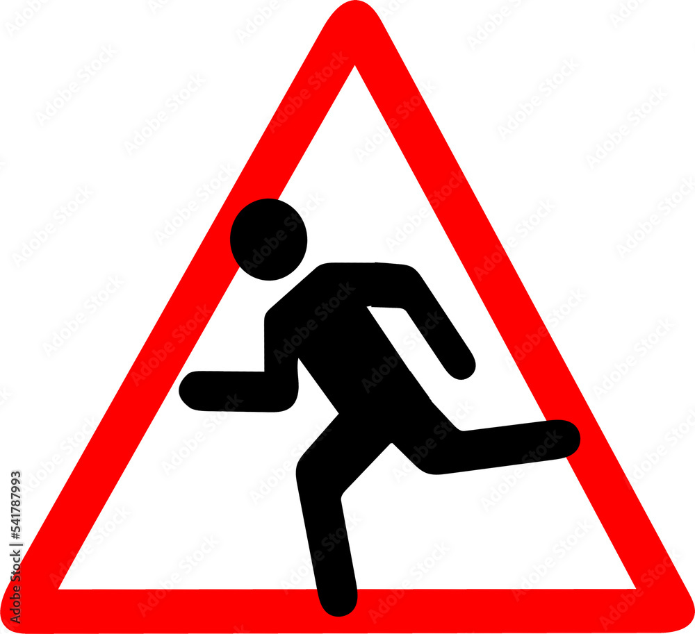 Fast delivery, be hurry, athlete runner may pop up, running area ...