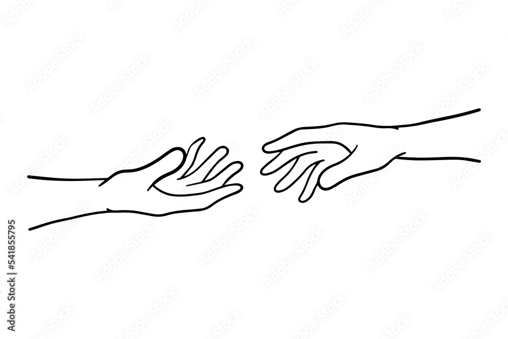 hand reaching for something Stock Vector | Adobe Stock
