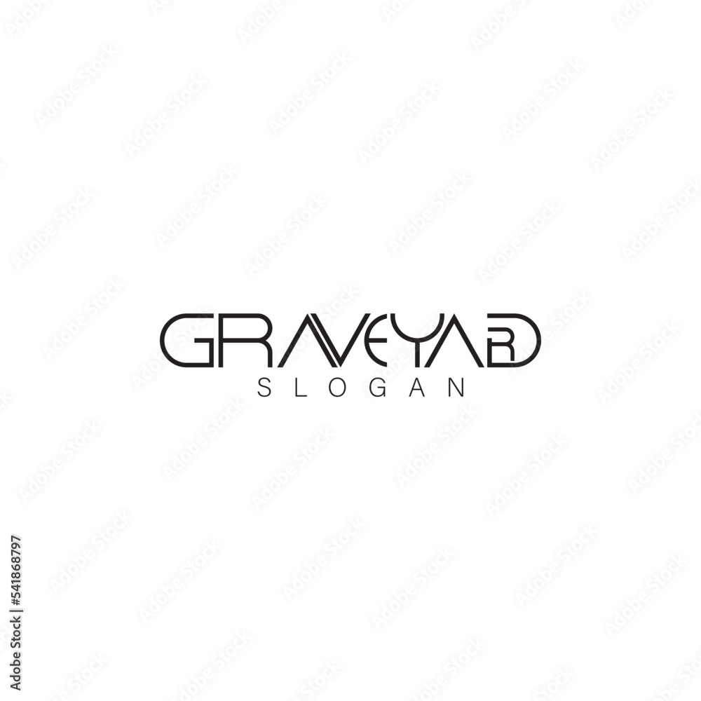 Image vectorielle Stock Graveyard logo design | Adobe Stock