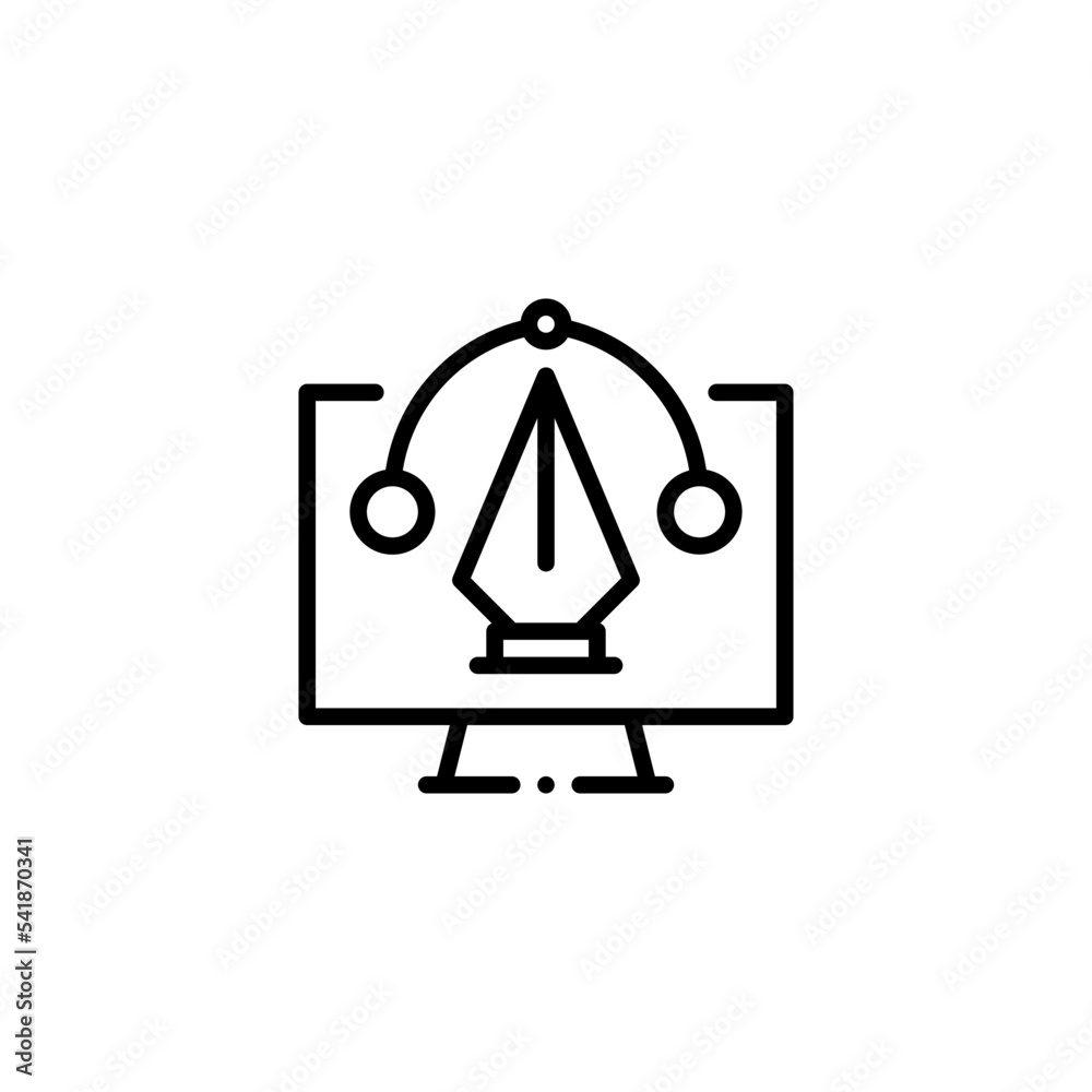 curvature tool icon Stock Vector | Adobe Stock
