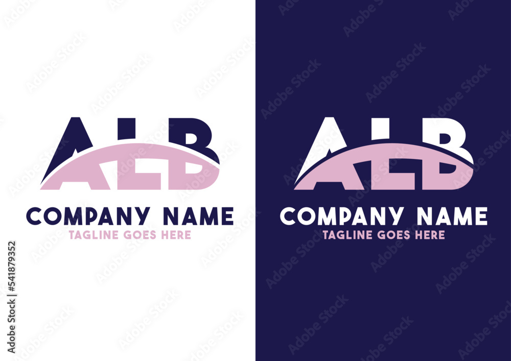 Letter ALB logo design vector template, ALB logo Stock Vector | Adobe Stock