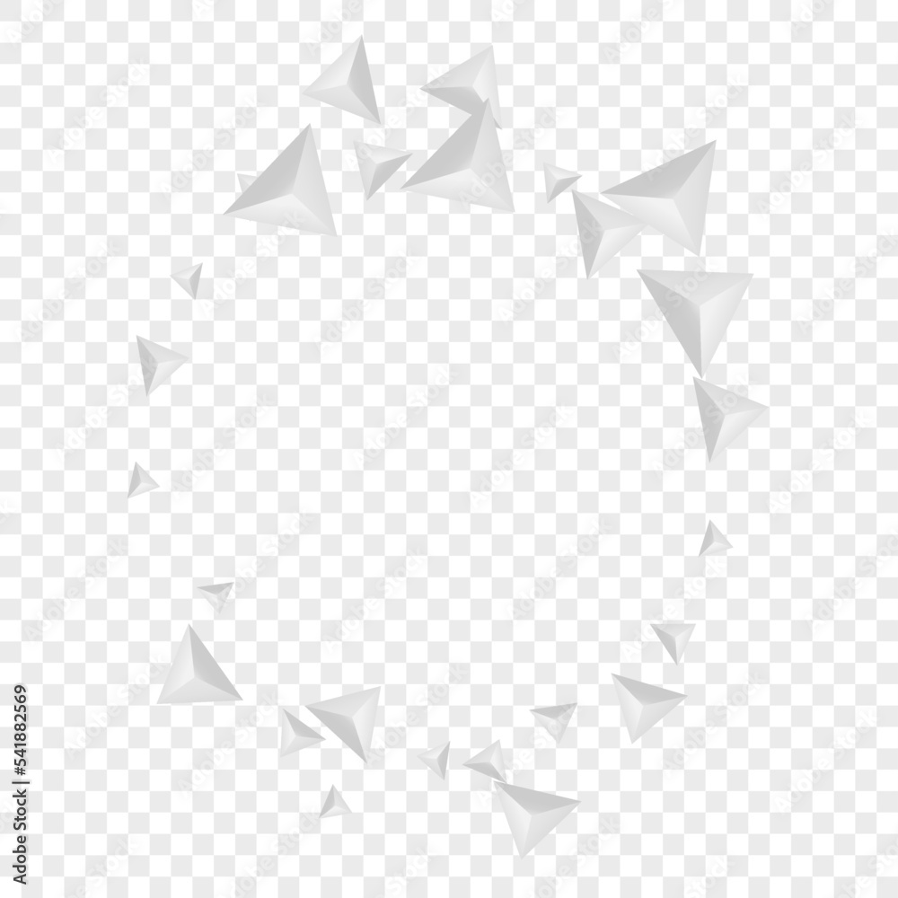 Gray Triangular Background Transparent Vector. Pyramid Cover Banner. Hoar Render Template ...