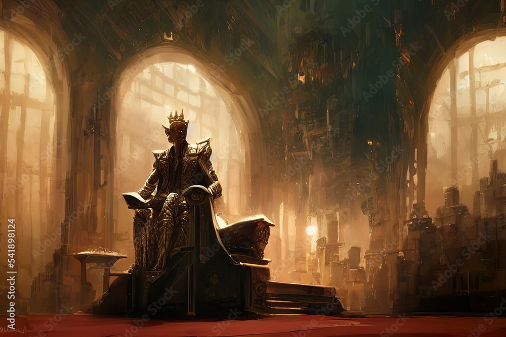 Evil King On Throne